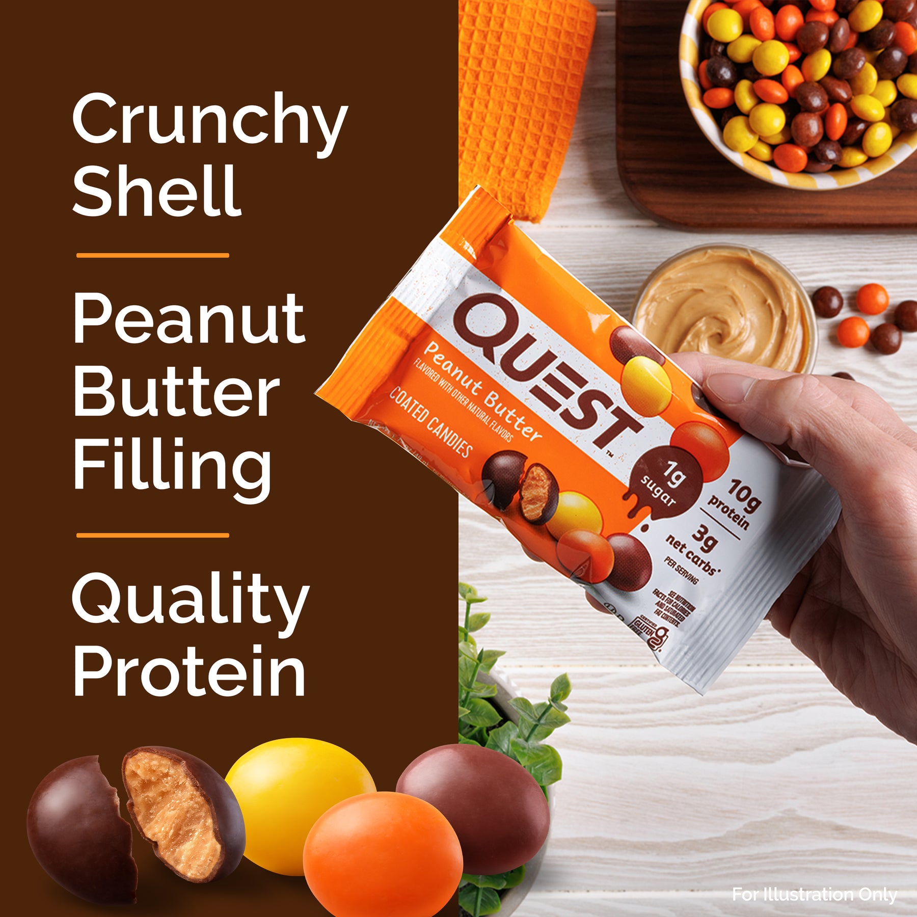 Peanut Butter Coated Candies – Quest Nutrition
