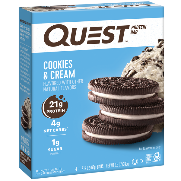 Cookies & Cream Protein Bars – Quest Nutrition