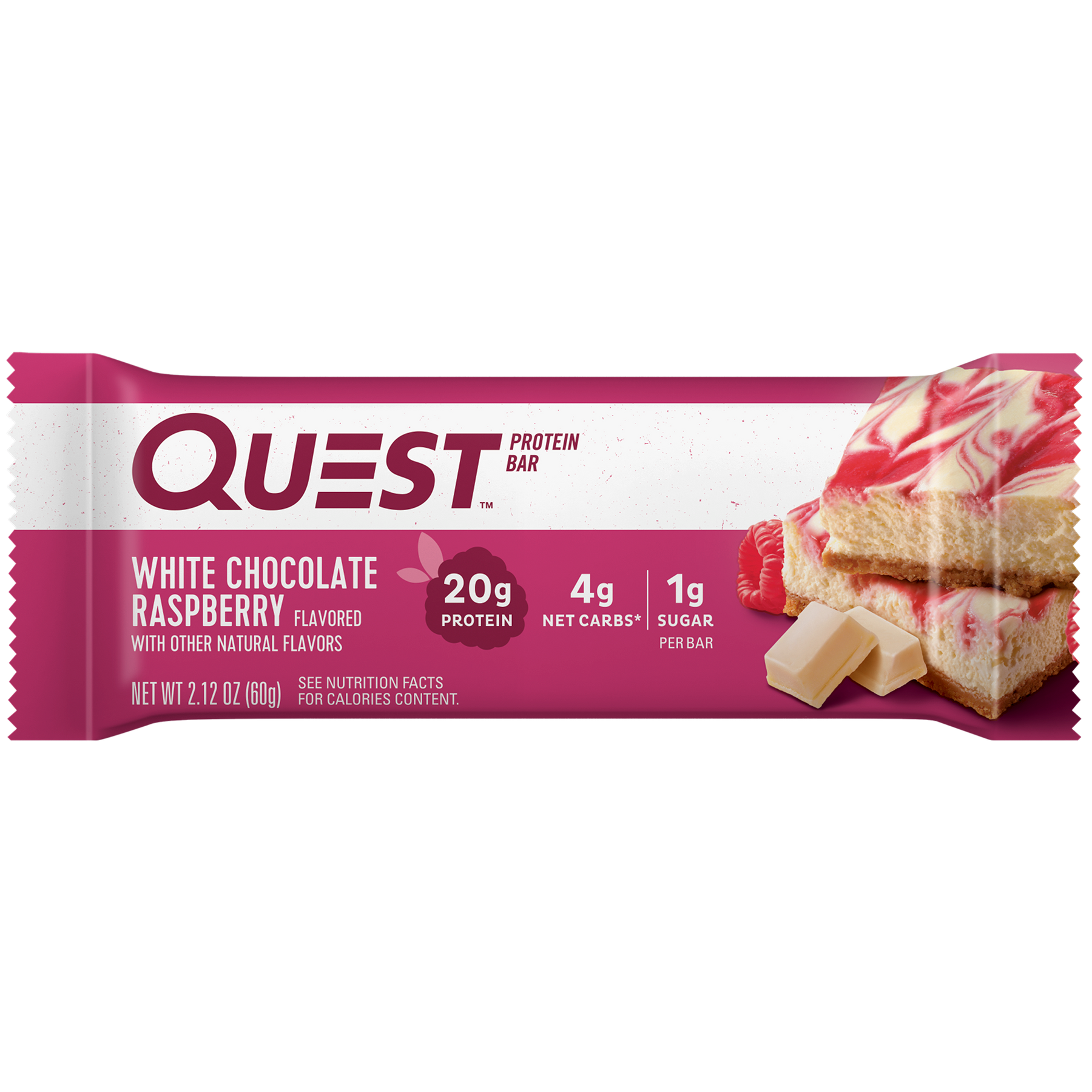 White Chocolate Raspberry Protein Bars – Quest Nutrition