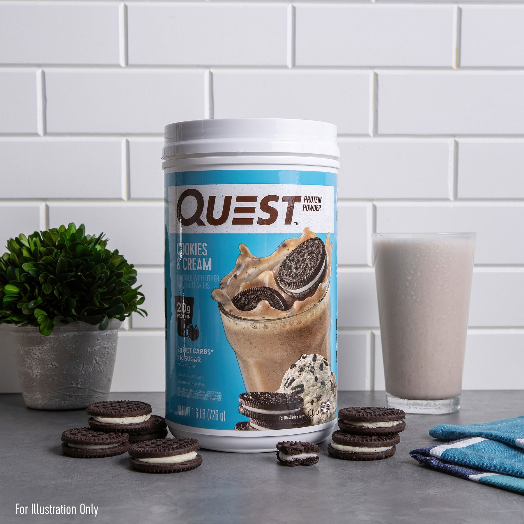 Cookies & Cream Protein Powder – Quest Nutrition