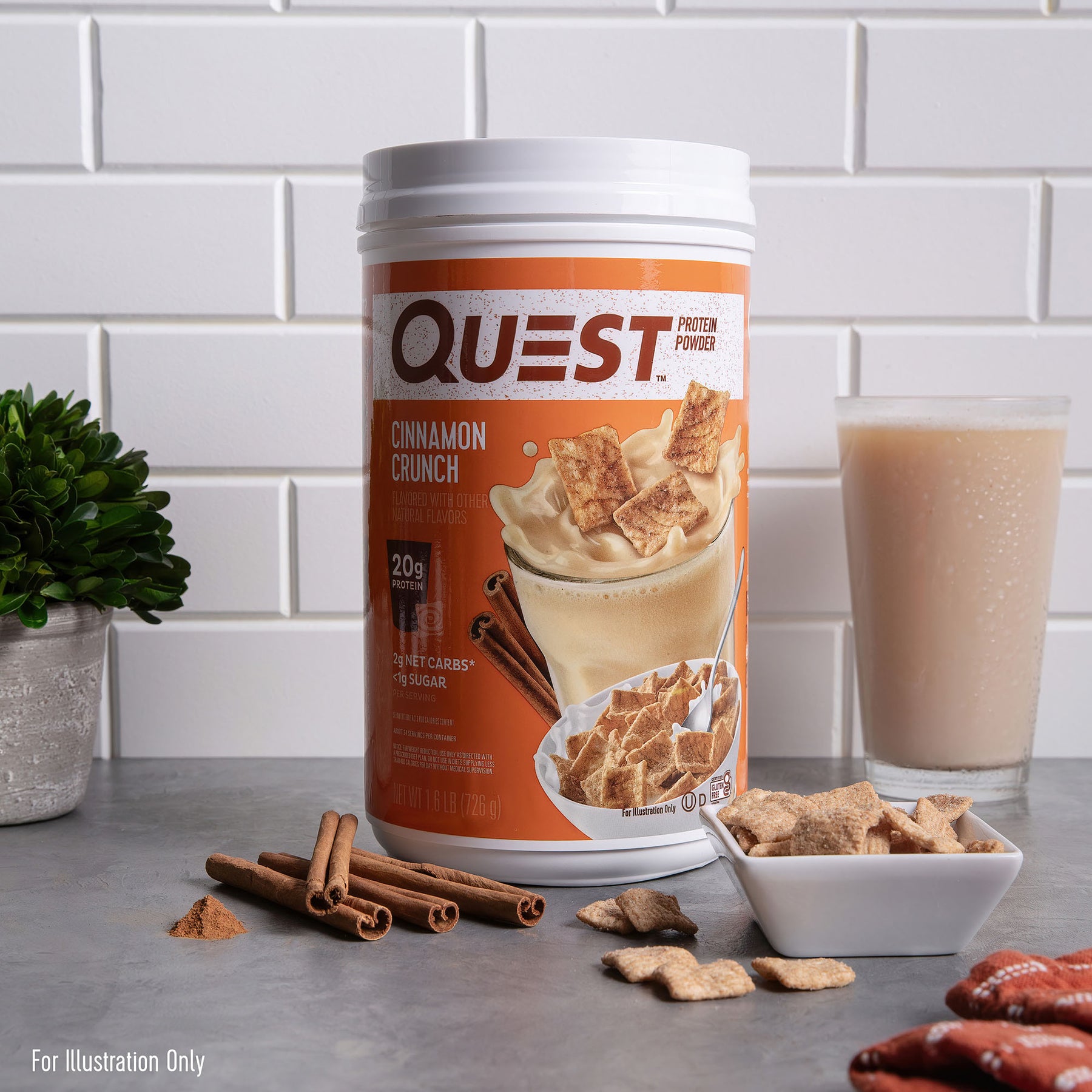 Cinnamon Crunch Protein Powder | Protein-Rich, Low Sugar – Quest Nutrition