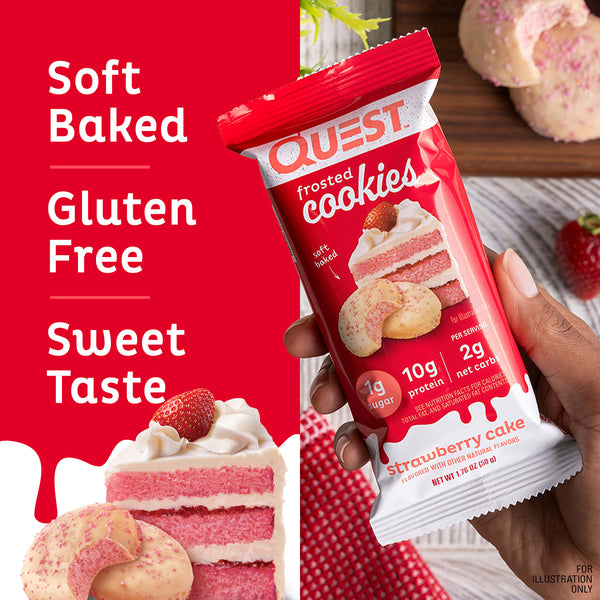 Strawberry Cake Frosted Cookies Twin Pack – Quest Nutrition