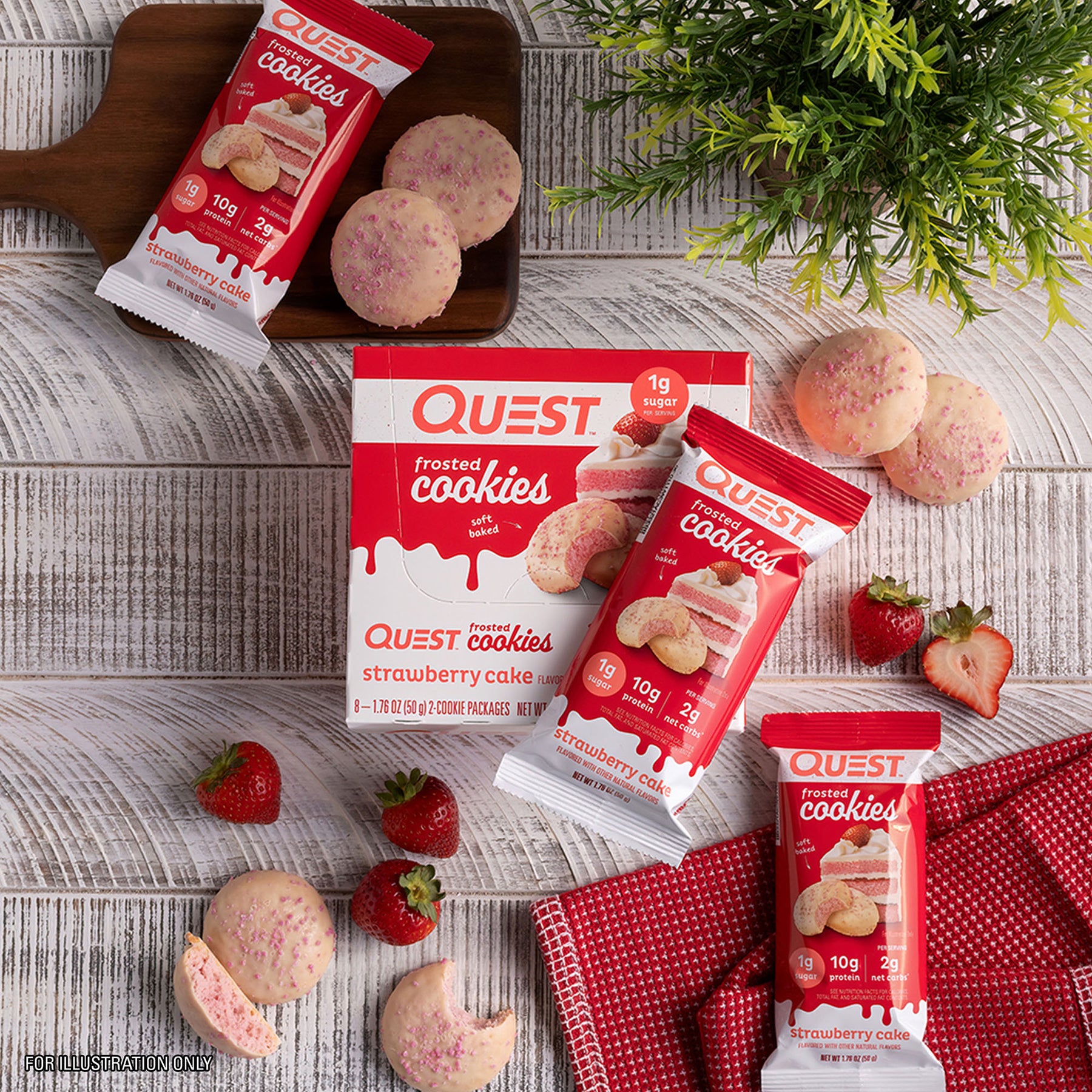 Strawberry Cake Frosted Cookies Twin Pack – Quest Nutrition