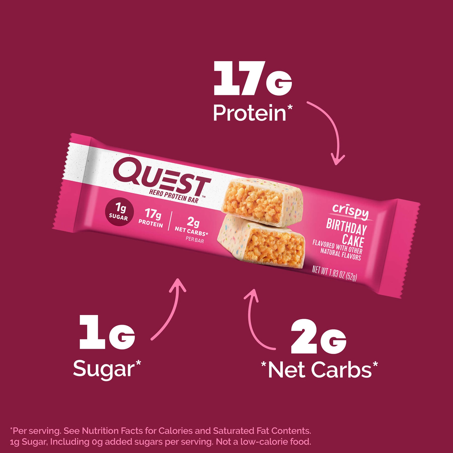 Birthday Cake Crispy Hero Bars – Quest Nutrition