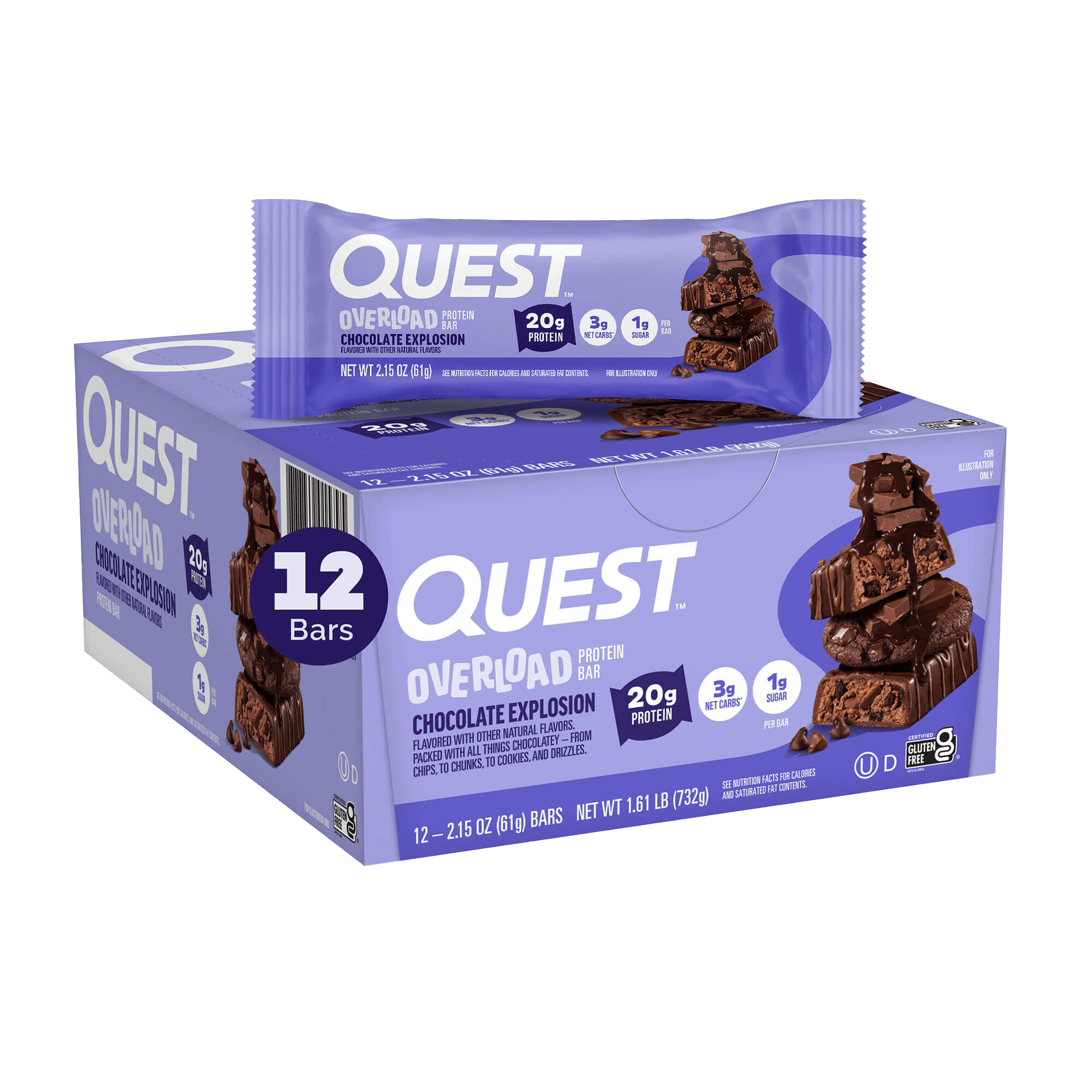 Chocolate Explosion Overload Protein Bar | High Protein, Chocolate ...