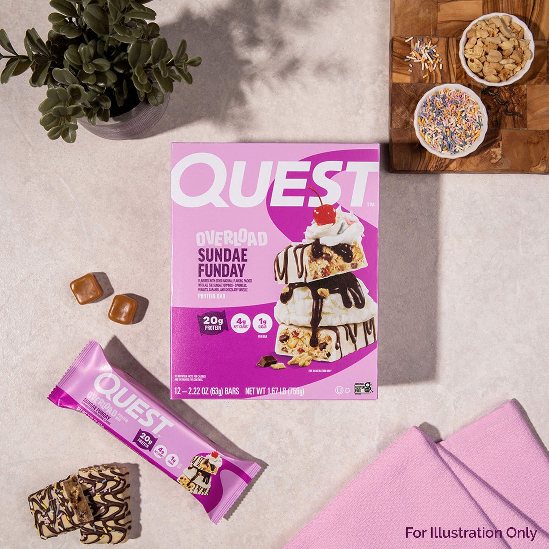 Sundae Funday Overload Bar – Quest Nutrition