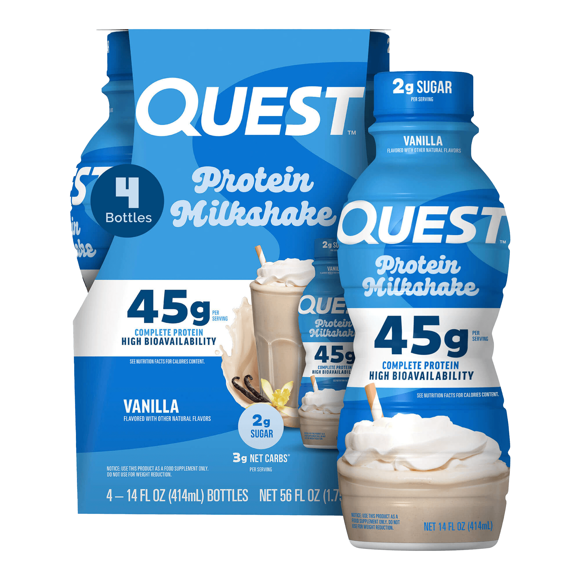Vanilla 45g Protein Milkshake – Quest Nutrition