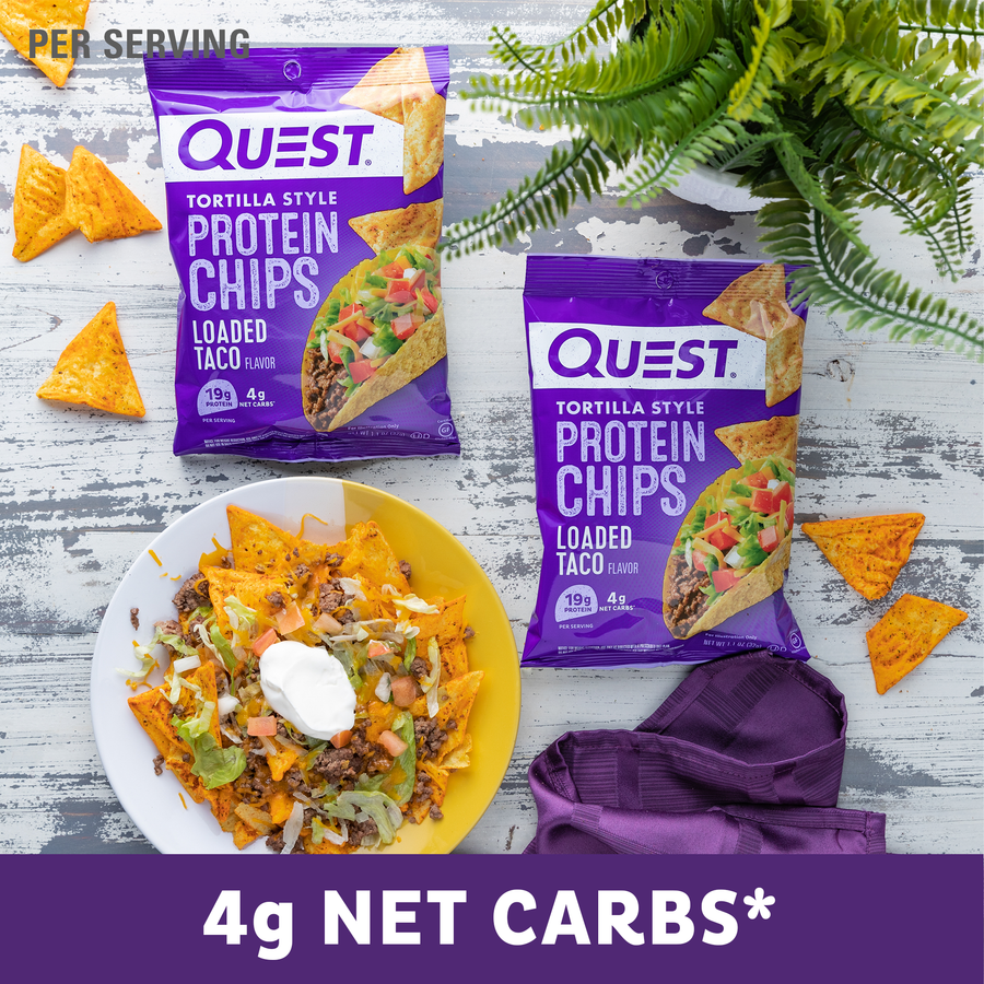 Loaded Taco Protein Chips | High Protein, Crunchy Snack – Quest Nutrition