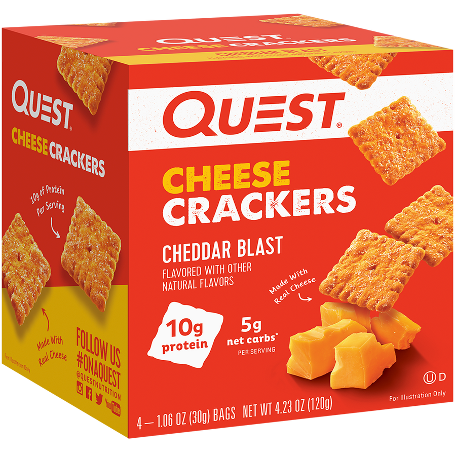 Cheddar Blast Cheese Crackers – Quest Nutrition