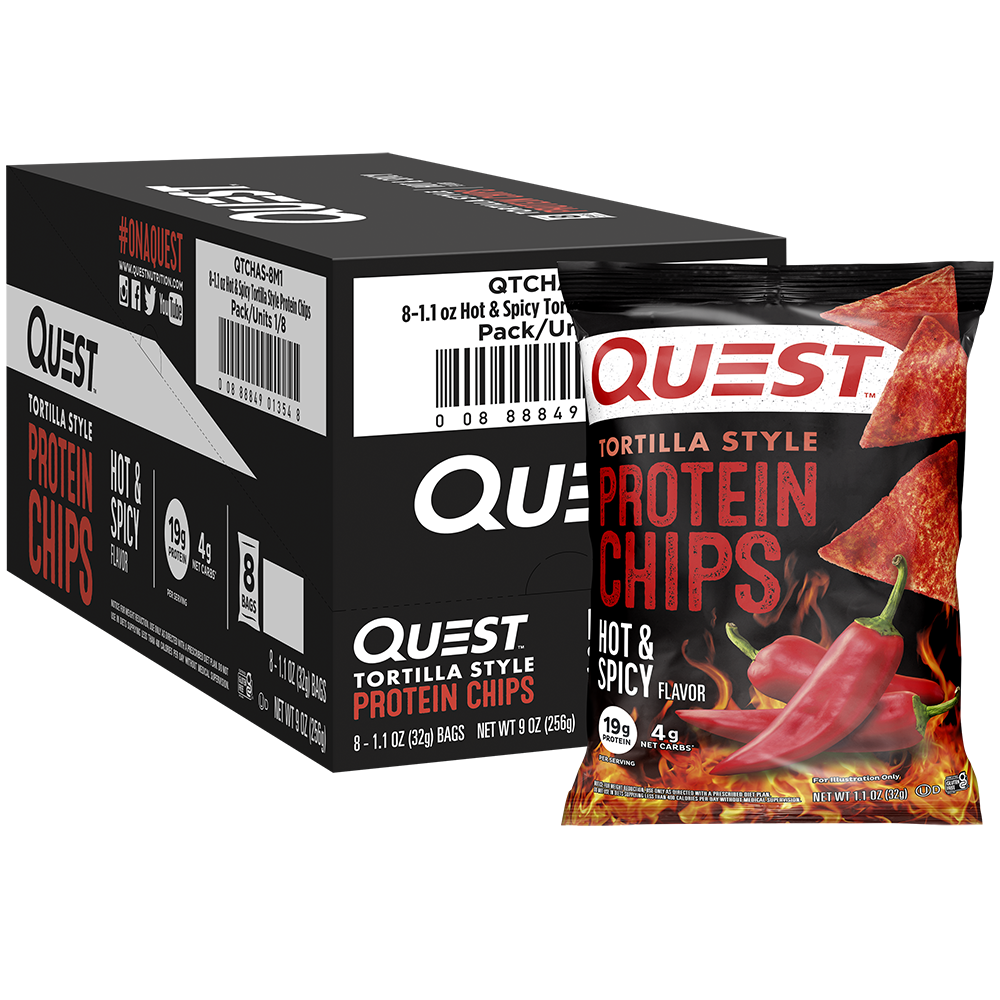 Hot & Spicy Tortilla Style Protein Chips – Quest Nutrition